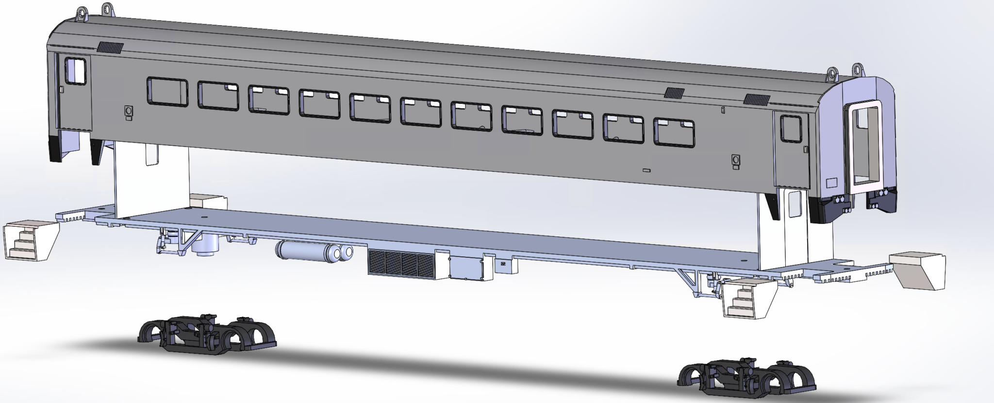 MBTA (CDOT) MBB BTC-3 Commuter Car - shortlinecad.com