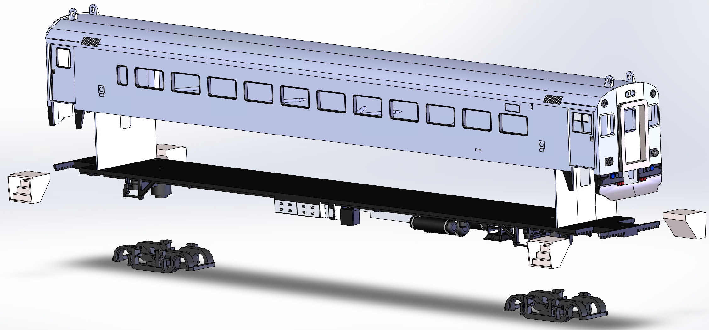 MBTA CDOT MBB CTC 3 Commuter Car Shortlinecad